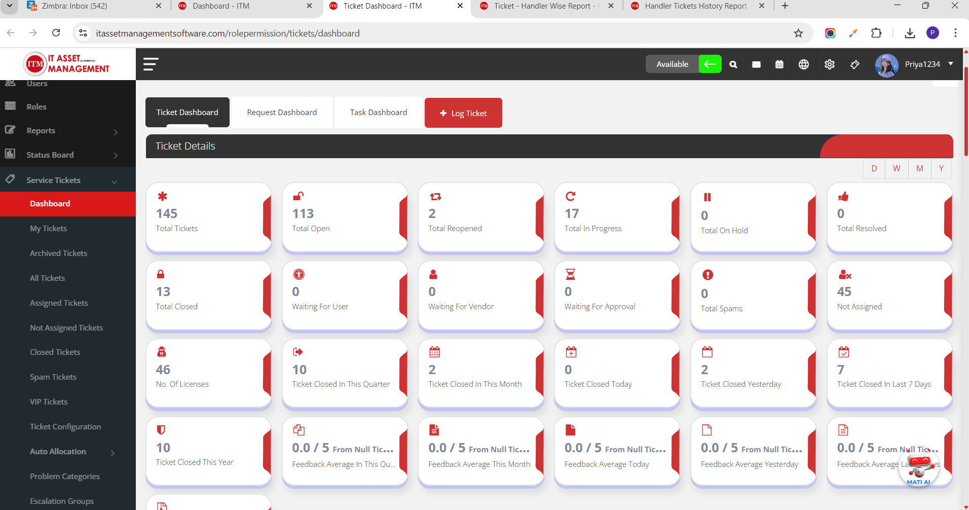 Dashboard | ITM DOCS