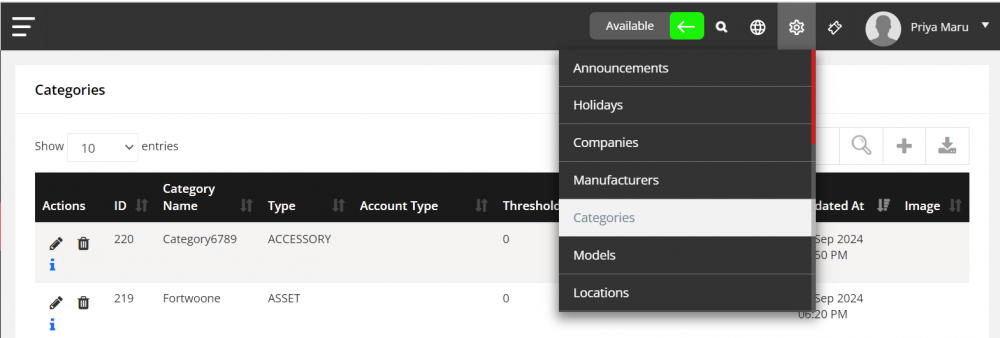 Category Configuration | ITM DOCS