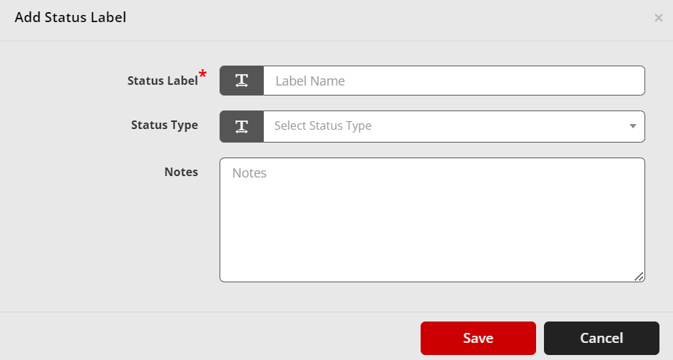 Status Label Configuration | ITM DOCS