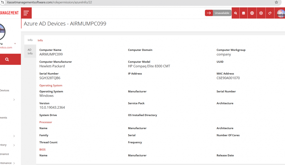 Azure Inventory | ITM DOCS