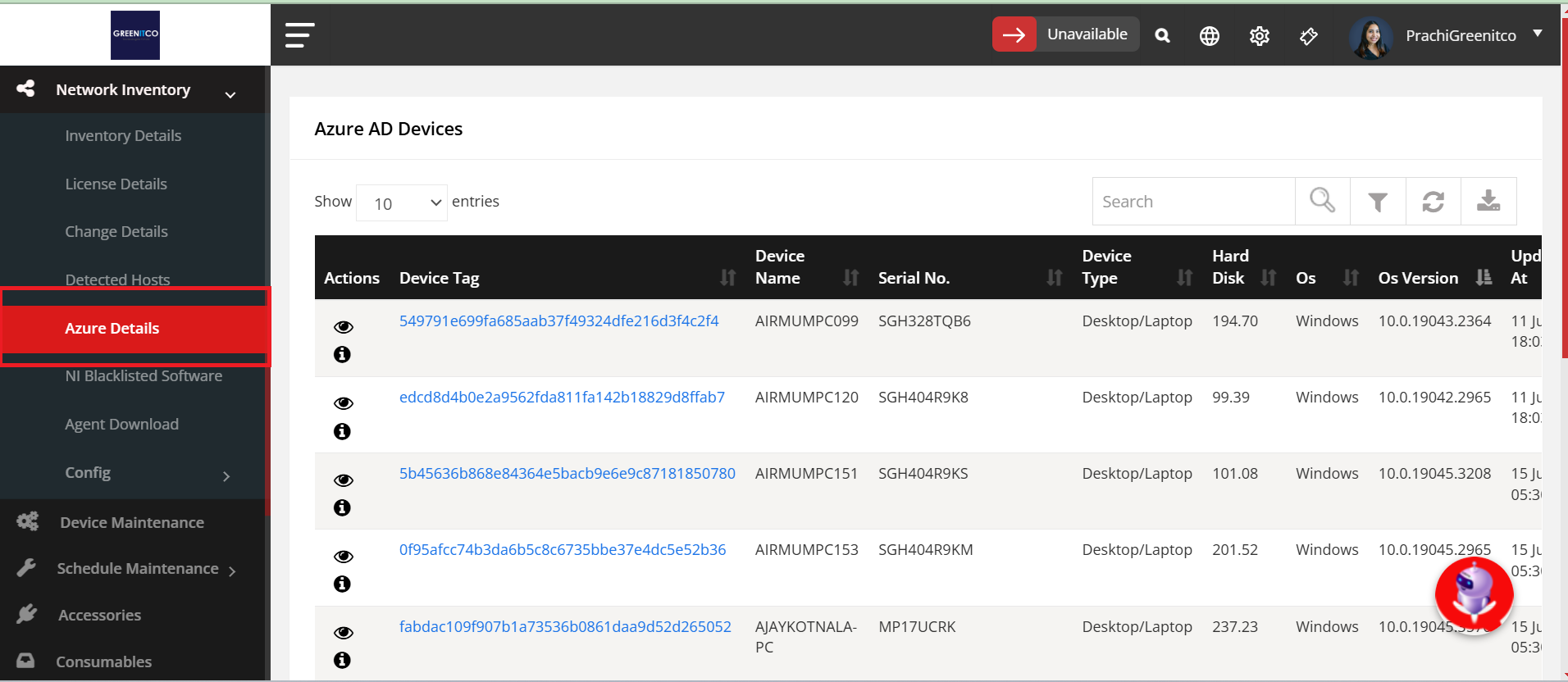Azure Inventory | ITM DOCS