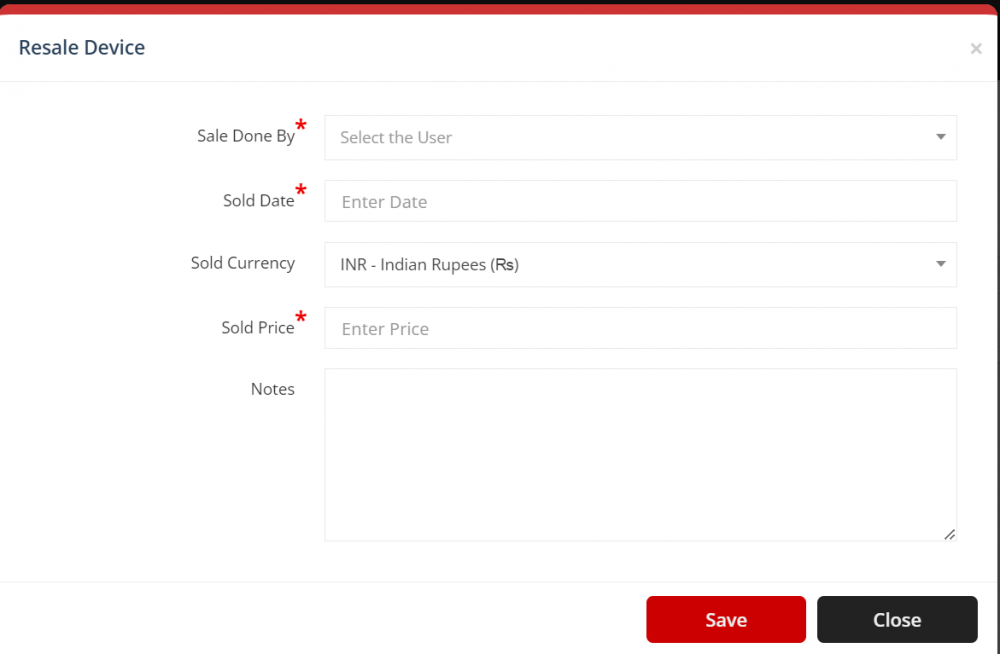 How to add Resale Information? | ITM DOCS