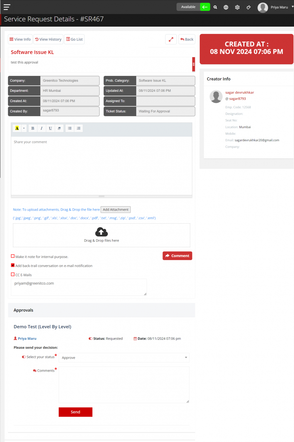 My Approval | ITM DOCS