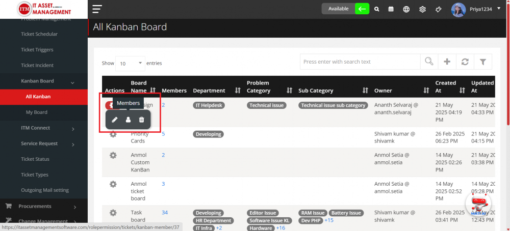 Integrated Kanban Board | ITM DOCS